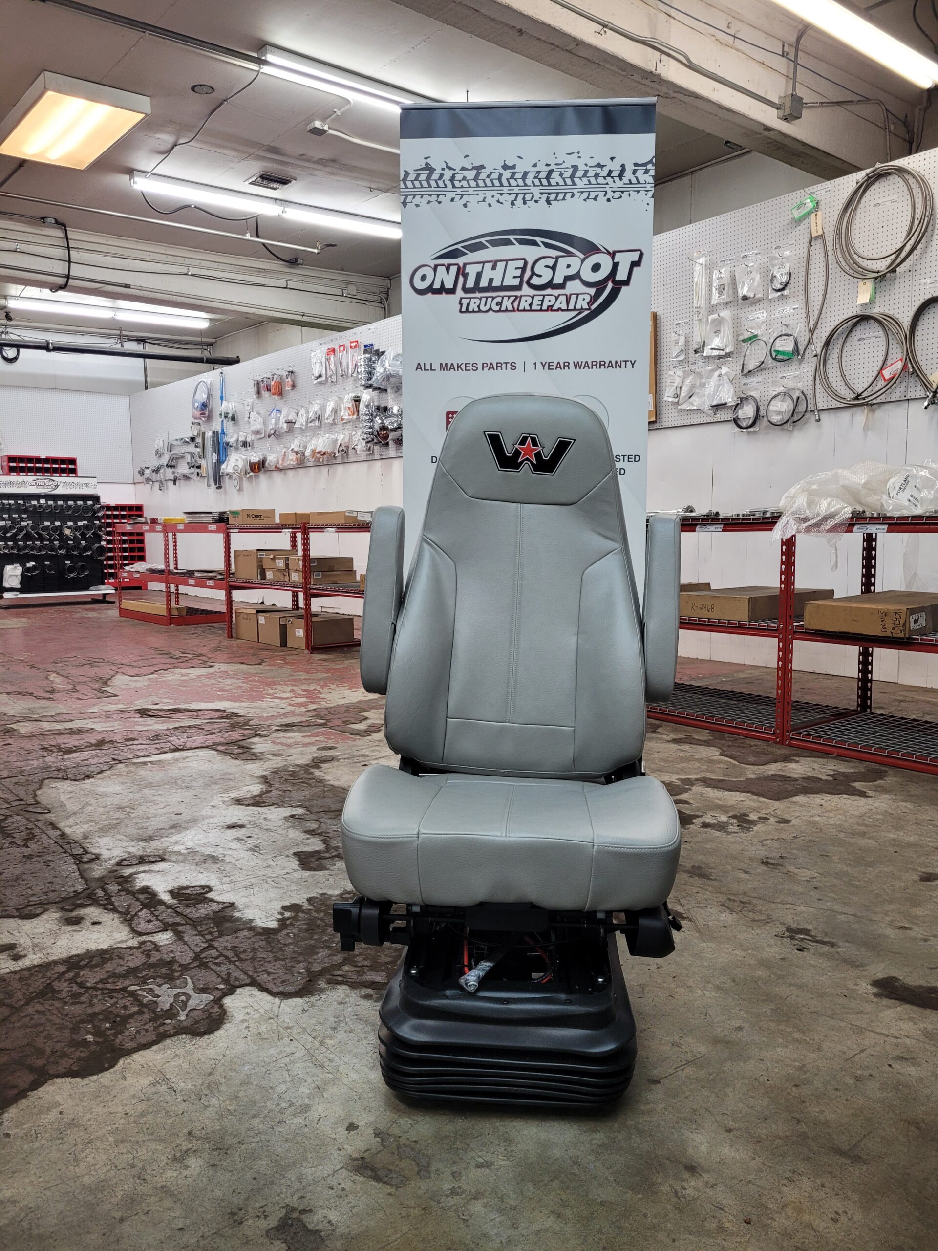 Legacy Silver Seat w/ Armrests 188900MW65 - On The Spot Truck Repair