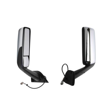 Door Mirror Left Heated/Powered Chrome - 28853E - On The Spot Truck Repair